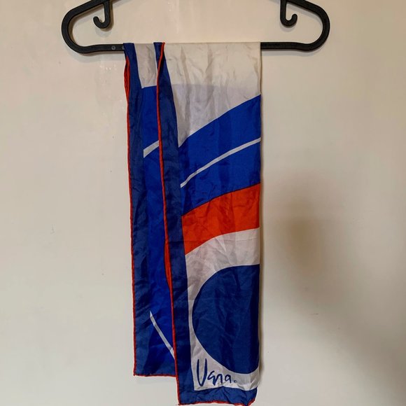Accessories | Red White And Blue Silk Scarf | Poshmark